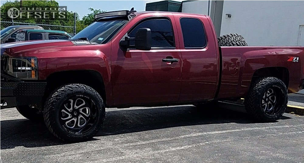 2008 Chevrolet Silverado 1500 with 22x12 -43 Fuel Turbo and 33/12.5R22 ...