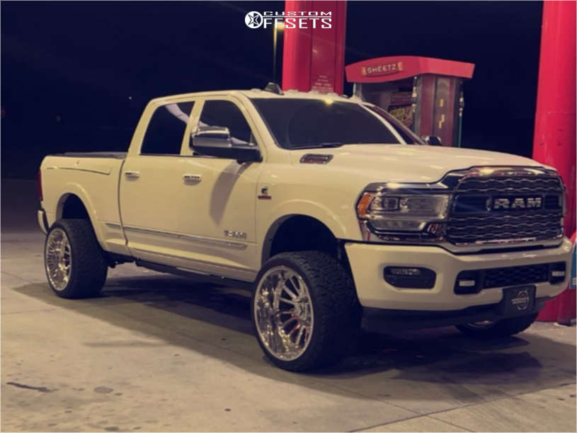 2020 Ram 2500 with 24x14 -76 KG1 Forged Victor and 33/14.5R24 Venom ...