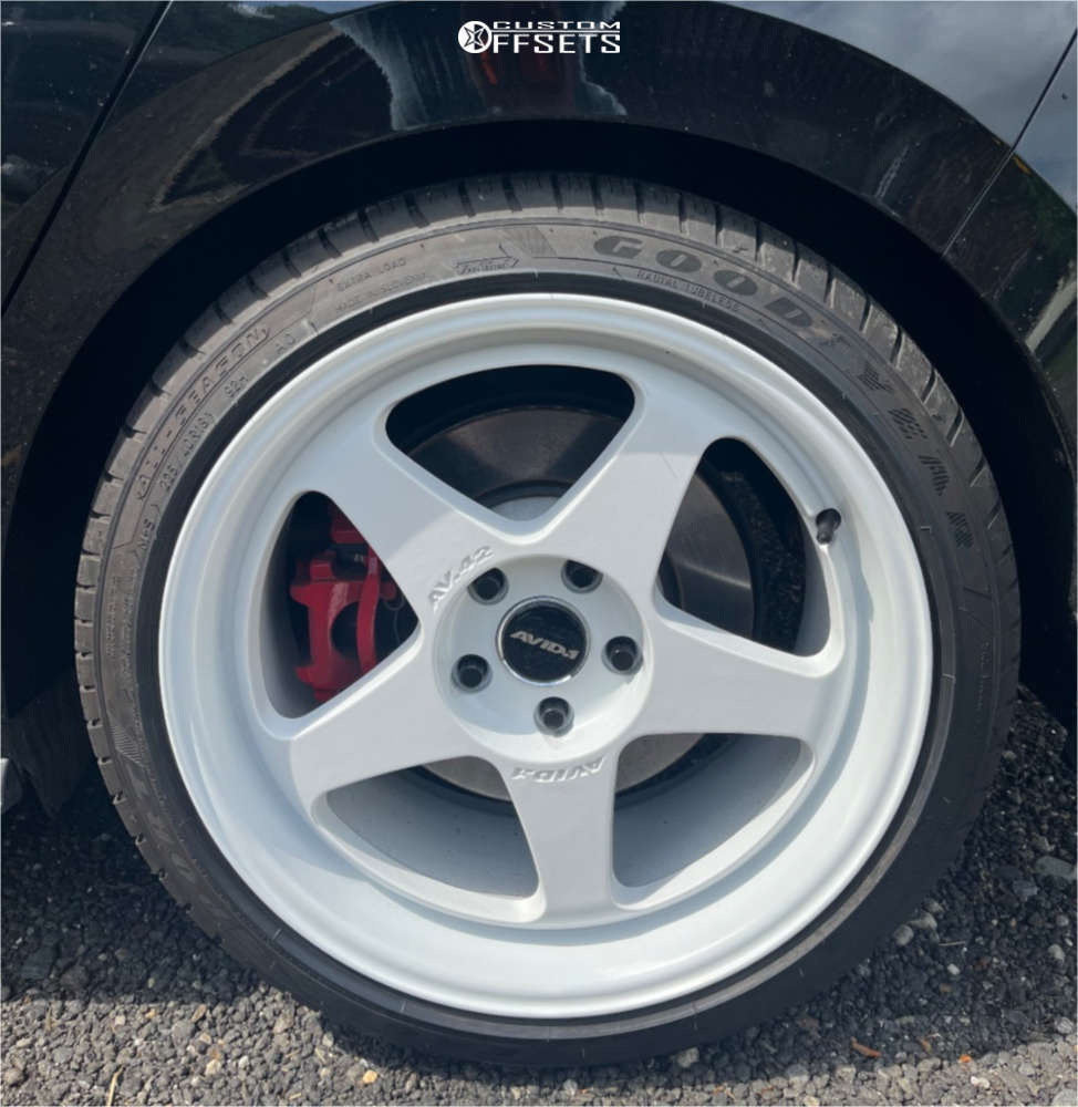 2024 Volkswagen GTI with 18x8.5 35 AVID1 AV42 and 225/40R18 Michelin ...