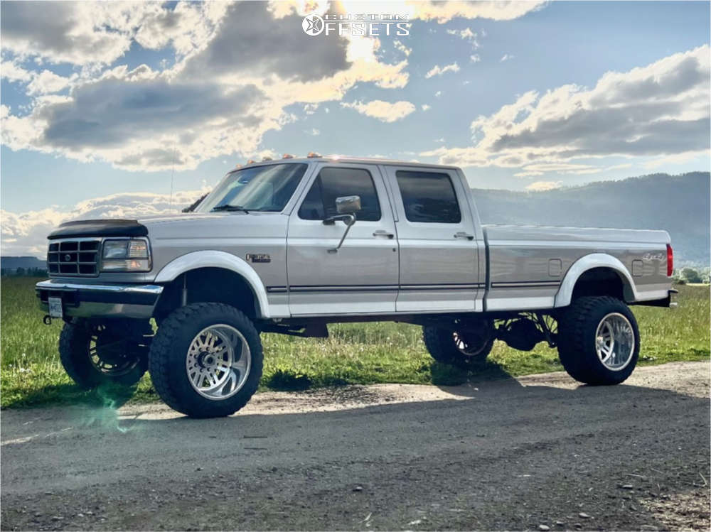 1997 Ford F-350 with 20x14 -73 American Force Rebel Ss and 35/12.5R20 ...