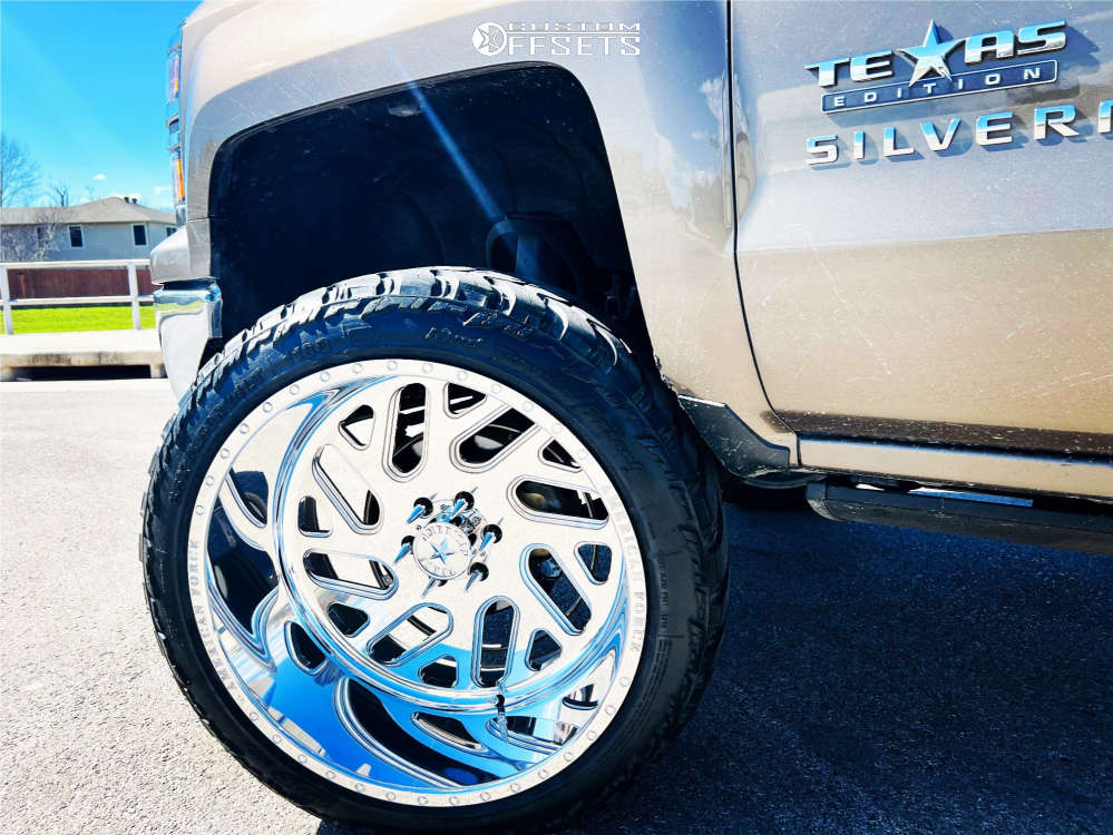2014 Chevrolet Silverado 1500 with 24x14 -73 American Force Rook Ss and ...