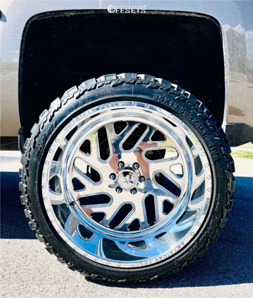 2014 Chevrolet Silverado 1500 with 24x14 -73 American Force Rook Ss and ...