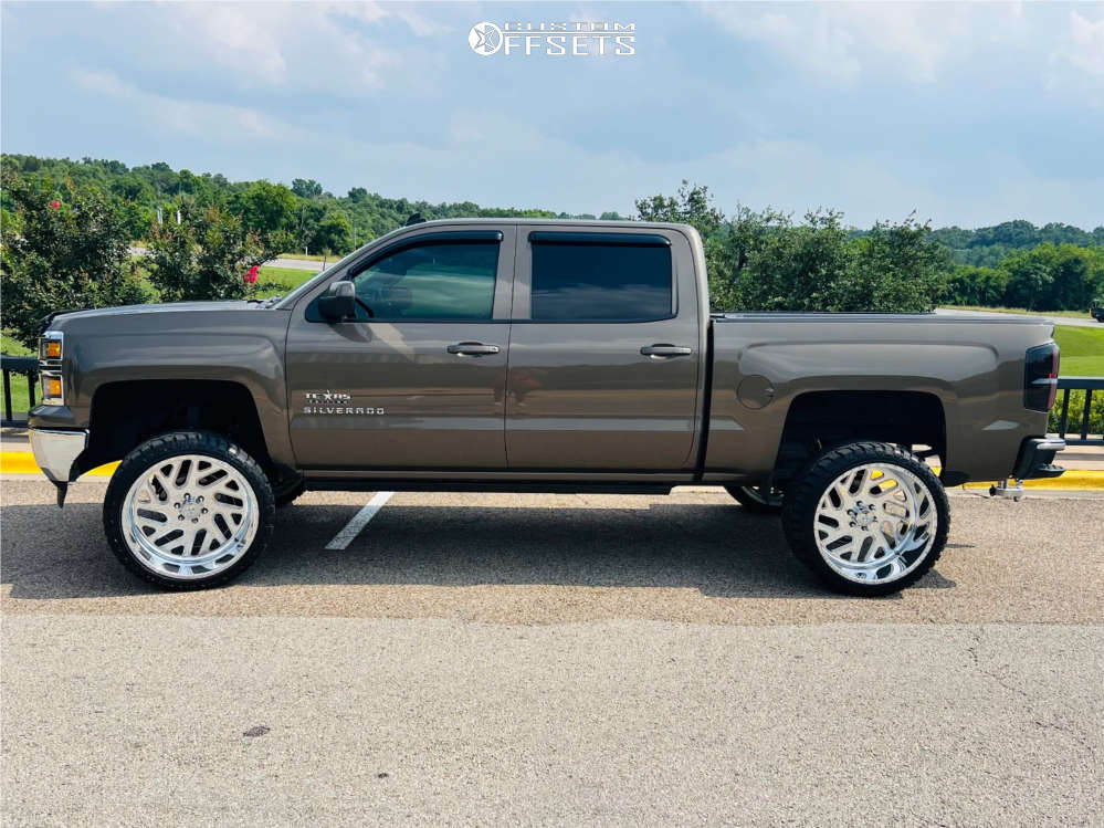 2014 Chevrolet Silverado 1500 with 24x14 -73 American Force Rook Ss and ...
