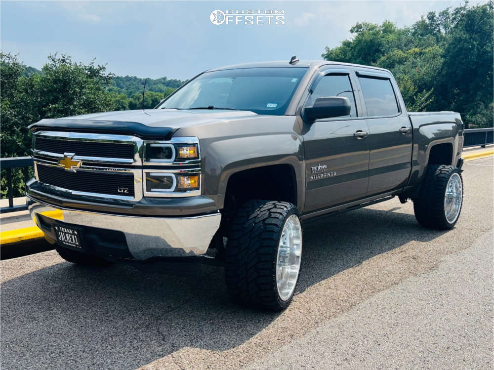2014 Chevrolet Silverado 1500 with 24x14 -73 American Force Rook Ss and ...