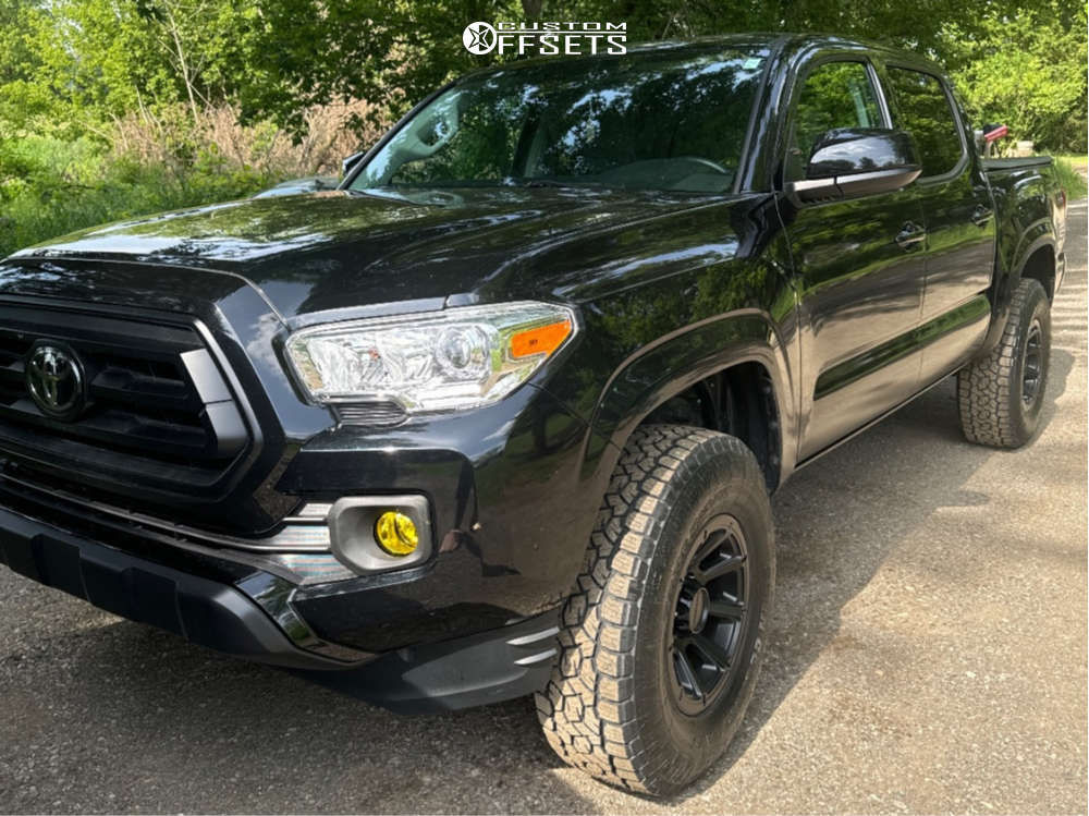 2021 Toyota Tacoma with 16x8 0 Vision Turbine and 265/75R16 Toyo Tires Open Country A/t Iii and ...