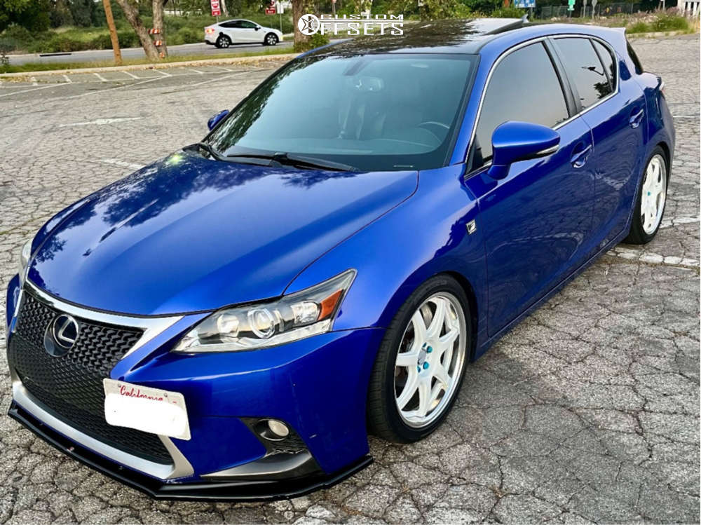 2015 Lexus CT200h with 18x8.5 39 Work Emotion T7r 2p and 245/40R18 ...