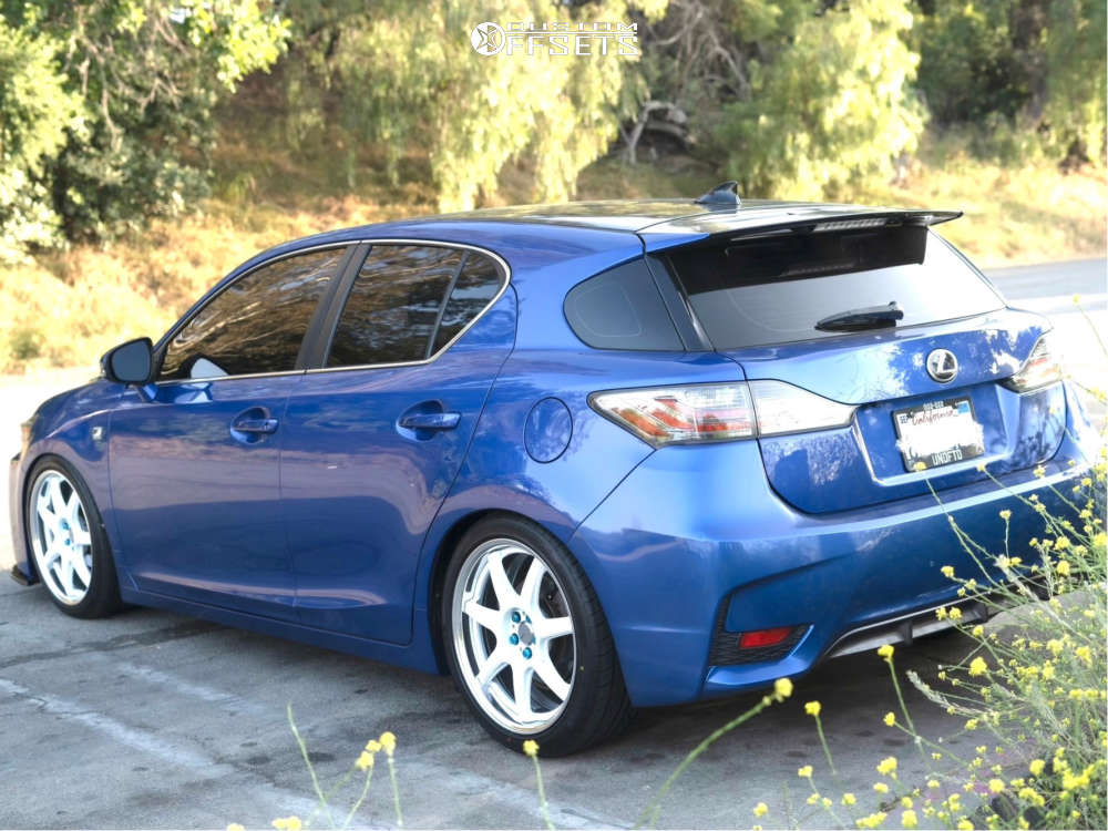 2015 Lexus CT200h with 18x8.5 39 Work Emotion T7r 2p and 245/40R18 ...