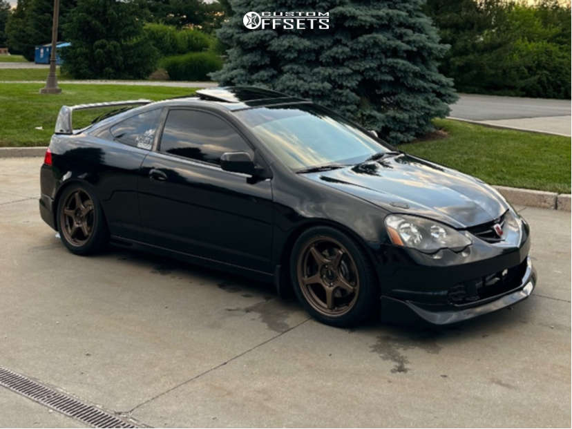 2003 Acura RSX with 17x8 40 Enkei Ts-5 and 245/40R17 Black Hawk Street ...