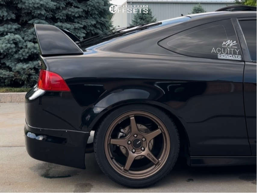 2003 Acura RSX with 17x8 40 Enkei Ts-5 and 245/40R17 Black Hawk Street ...