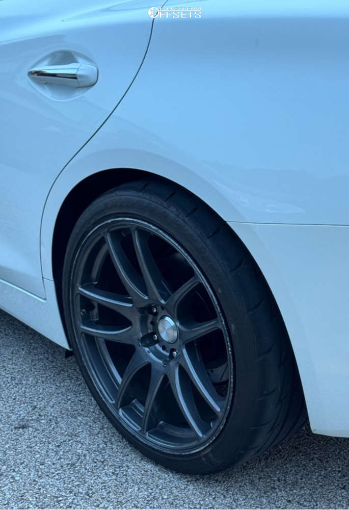 2016 INFINITI Q50 with 19x9.5 22 ESR Cs8 and 255/35R19 Firestone ...