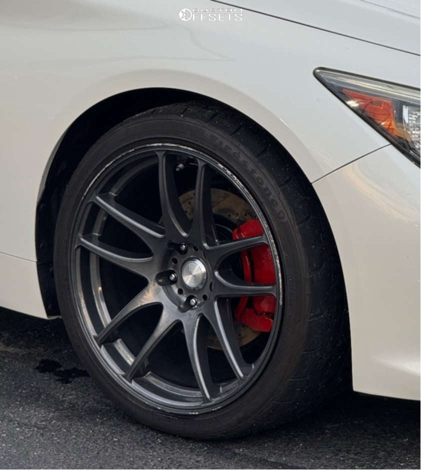 2016 INFINITI Q50 with 19x9.5 22 ESR Cs8 and 255/35R19 Firestone ...