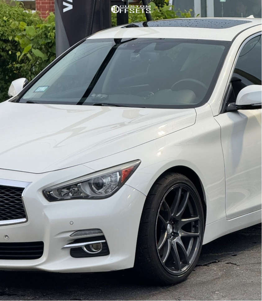 2016 INFINITI Q50 with 19x9.5 22 ESR Cs8 and 255/35R19 Firestone ...