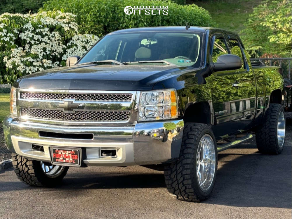 2013 Chevrolet Silverado 1500 with 22x12 -51 Cali Offroad Summit and 33 ...