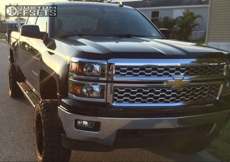 2014 Chevrolet Silverado 1500 with 20x10 -25 Vision ARC and 33/12.5R20 ...