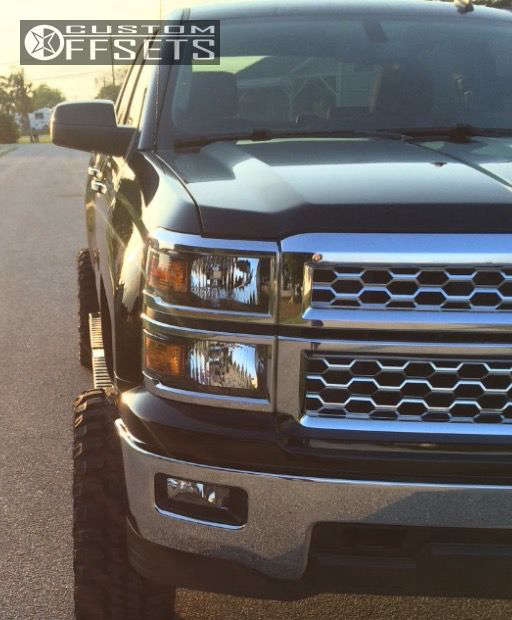 2014 Chevrolet Silverado 1500 with 20x10 -25 Vision ARC and 33/12.5R20 ...