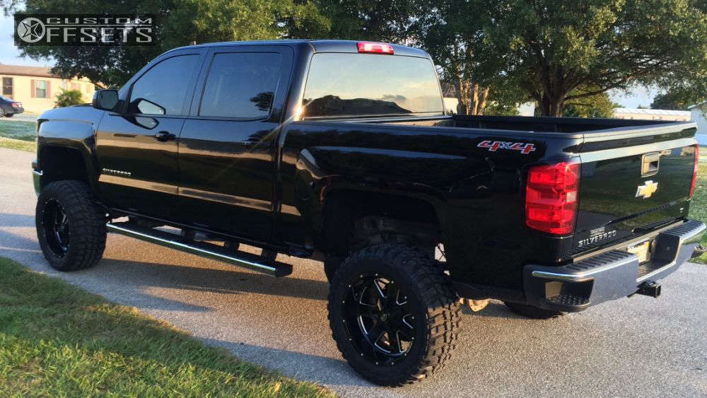 2014 Chevrolet Silverado 1500 with 20x10 -25 Vision ARC and 33/12.5R20 ...
