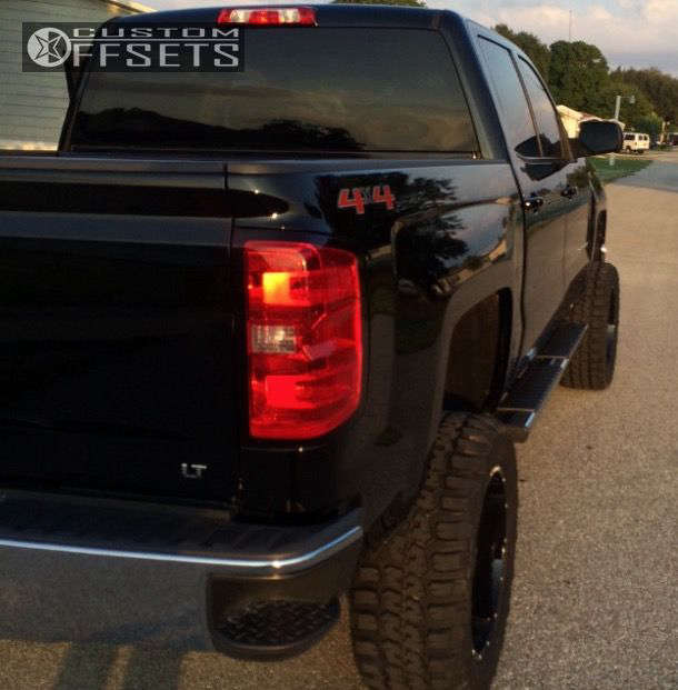 2014 Chevrolet Silverado 1500 with 20x10 -25 Vision ARC and 33/12.5R20 ...