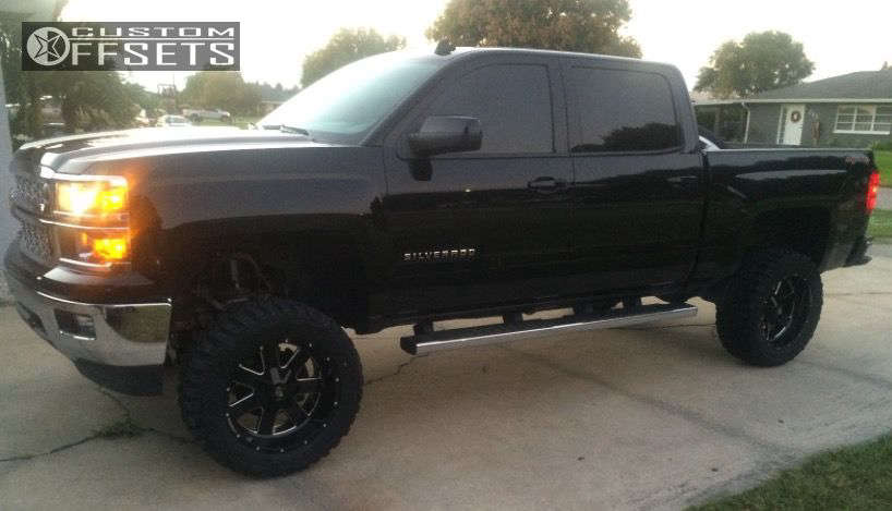 2014 Chevrolet Silverado 1500 with 20x10 -25 Vision ARC and 33/12.5R20 ...