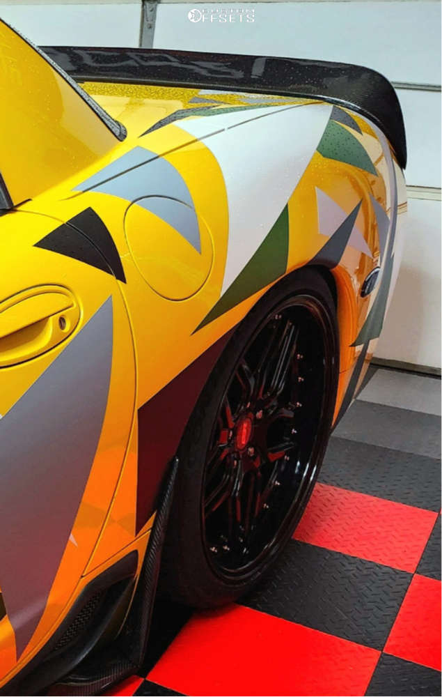 2003 Chevrolet Corvette with 19x8.5 30 ESR Cs15 and 235/35R19 ...