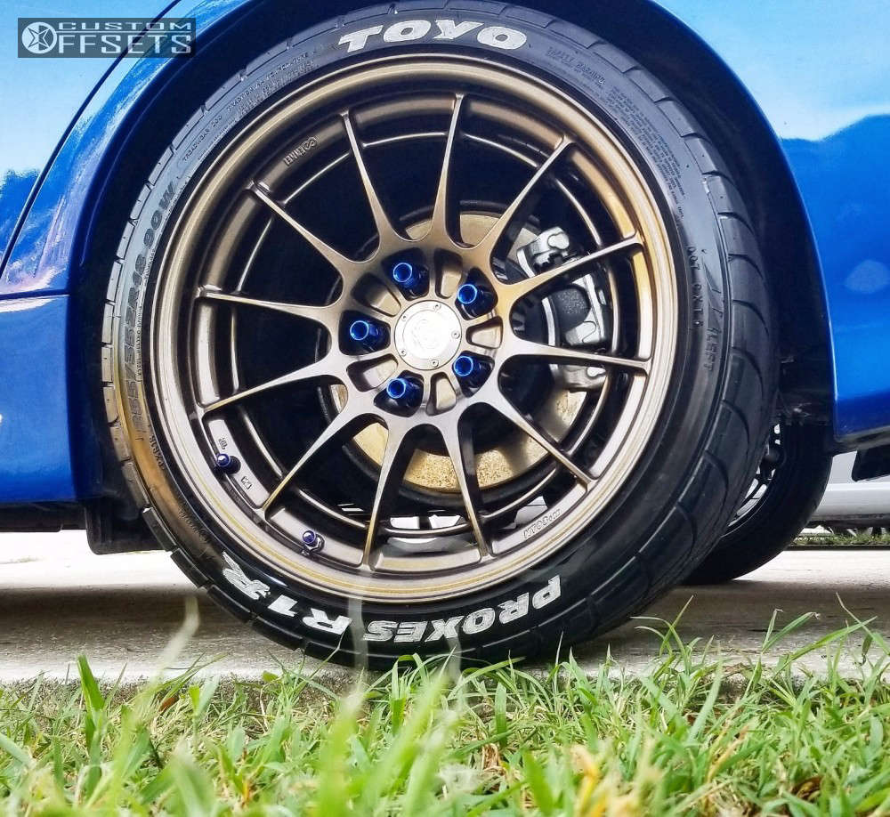 2017 Subaru WRX STI with 18x9.5 27 Enkei Nt03 and 255/35R18 Toyo Tires ...