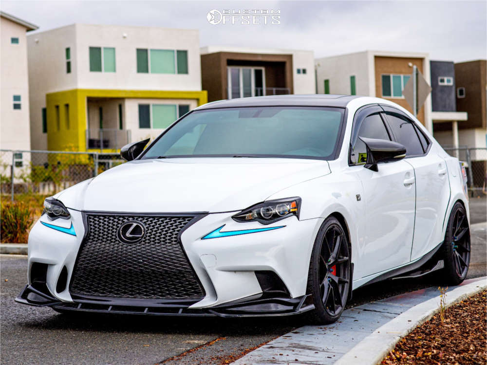 2014 Lexus IS350 with 19x9.5 35 Aodhan Aff7 and 235/35R19 Continental ...