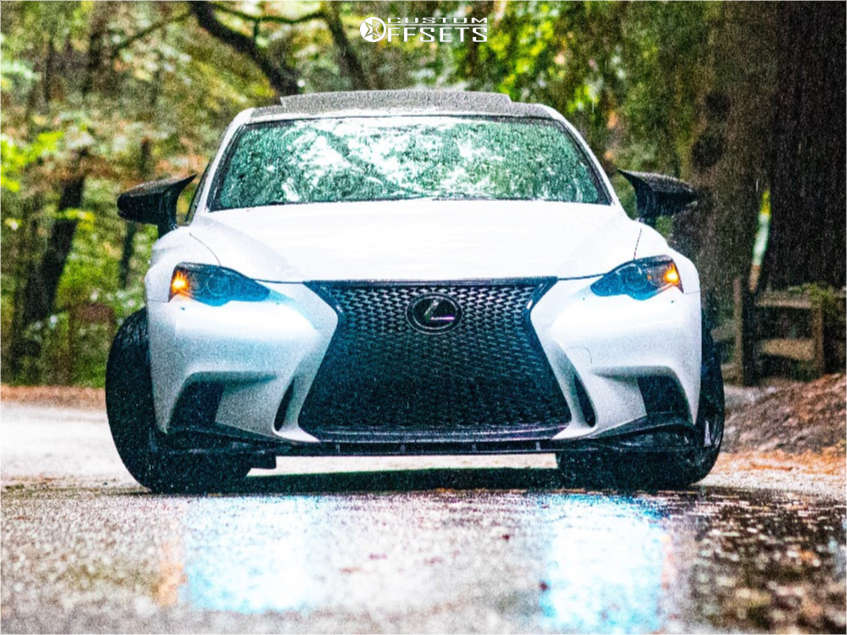 2014 Lexus IS350 with 19x9.5 35 Aodhan Aff7 and 235/35R19 Continental ...