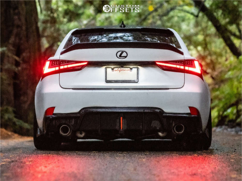 2014 Lexus IS350 with 19x9.5 35 Aodhan Aff7 and 235/35R19 Continental ...