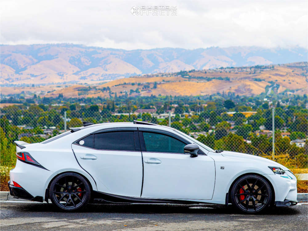2014 Lexus IS350 with 19x9.5 35 Aodhan Aff7 and 235/35R19 Continental ...