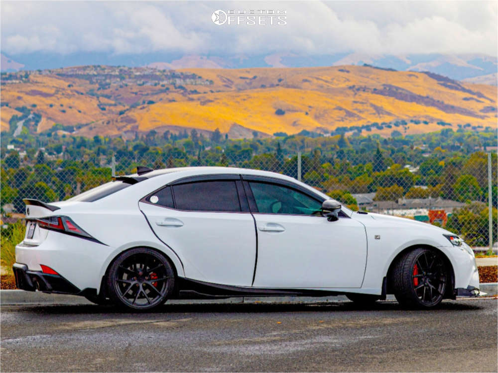2014 Lexus IS350 with 19x9.5 35 Aodhan Aff7 and 235/35R19 Continental ...