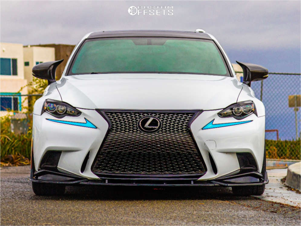2014 Lexus IS350 with 19x9.5 35 Aodhan Aff7 and 235/35R19 Continental ...