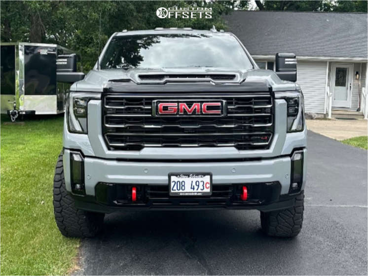 2024 GMC Sierra 2500 HD with 20x10 -19 Hostile Typhoon and 35/12.5R20 ...