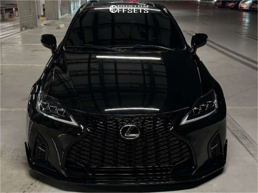 2008 Lexus IS250 with 18x9.5 22 Aodhan Ds02 and 225/45R18 Forceum All ...