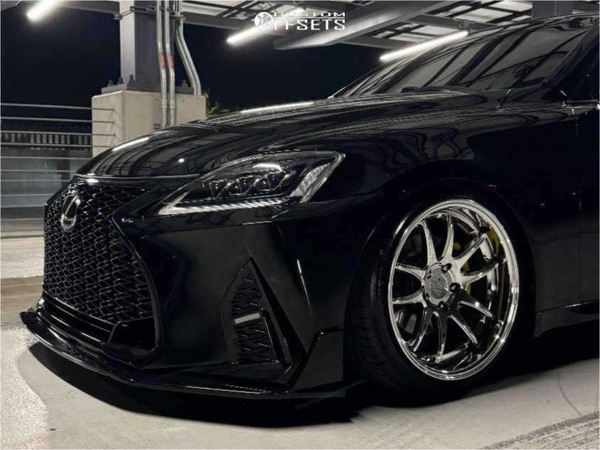 2008 Lexus IS250 with 18x9.5 22 Aodhan Ds02 and 225/45R18 Forceum All ...