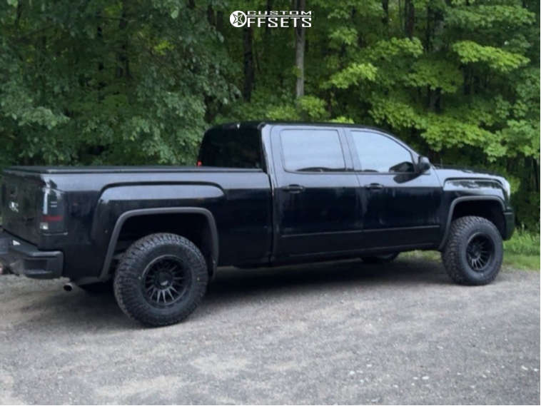2017 GMC Sierra 1500 with 17x9 -12 KMC Km542 and 33/10.5R17 Kenda ...