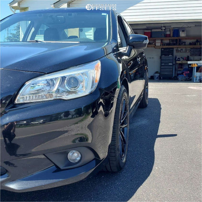 2016 Subaru Legacy with 18x8 35 Konig Oversteer and 225/50R18 Michelin ...