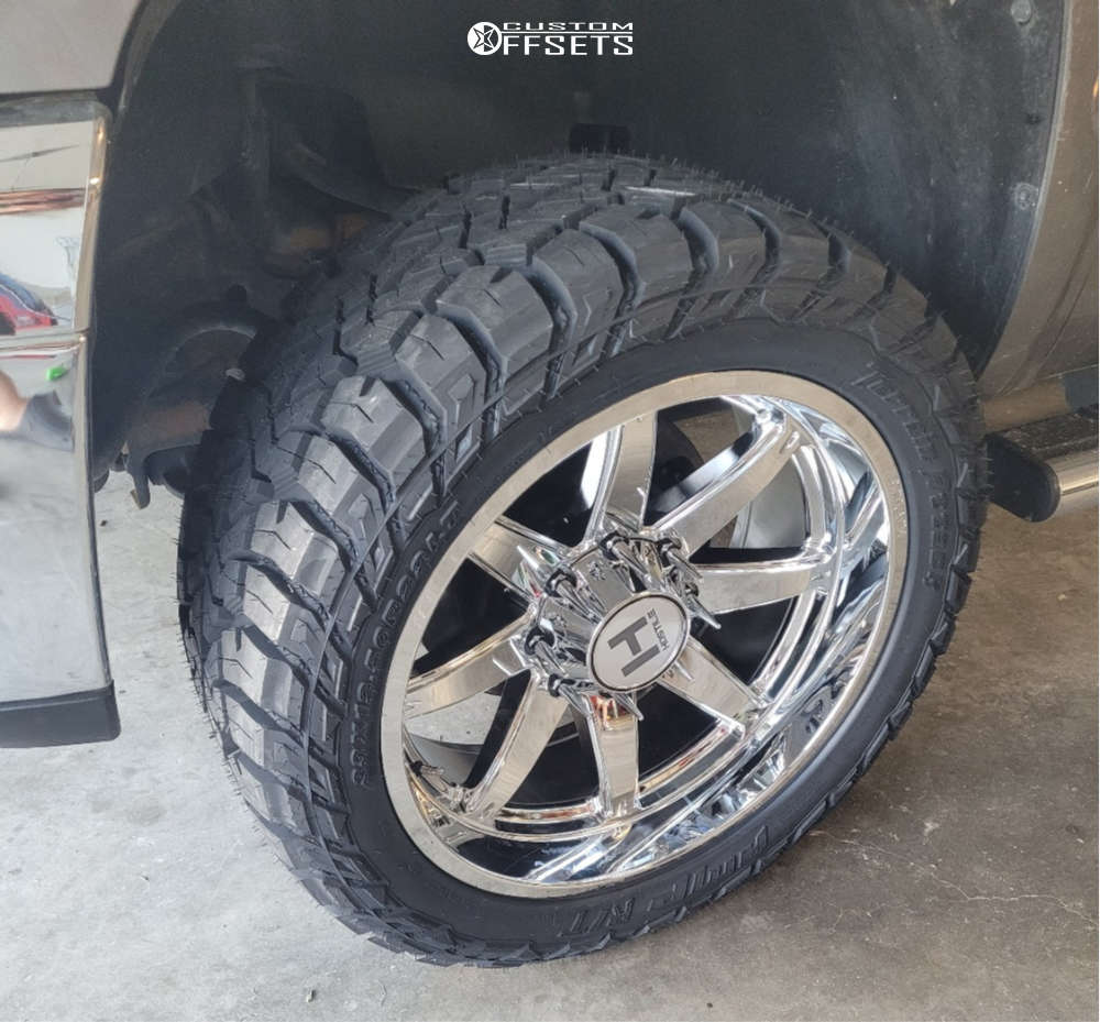 2012 Chevrolet Silverado 2500 HD with 22x10 -25 Hostile Alpha and 33/12 ...