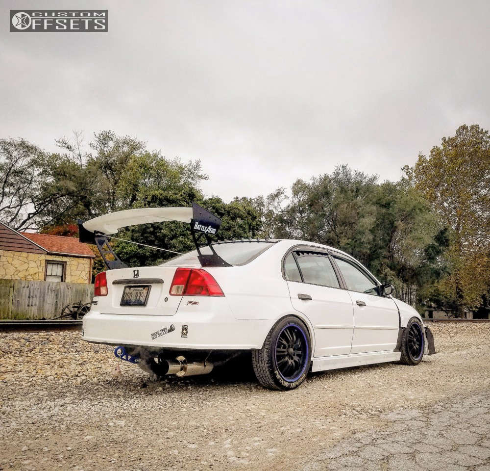 2001 Honda Civic Black Rims