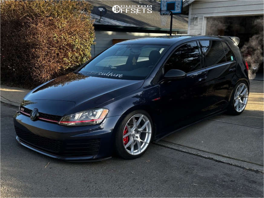 2017 Volkswagen GTI with 18x8.5 35 Aodhan Ah11 and 225/40R18 Firestone ...