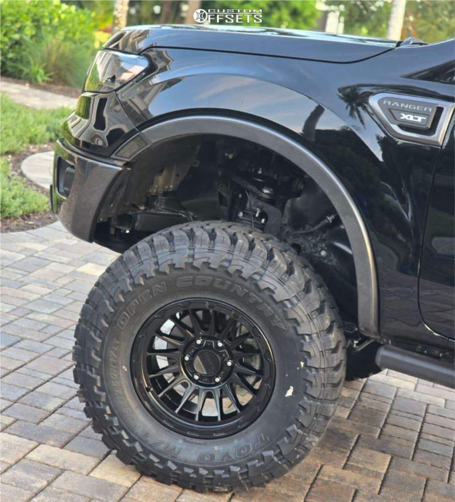 2023 Ford Ranger with 17x9 -12 KMC Km542 and 35/12.5R17 Toyo Tires Open ...
