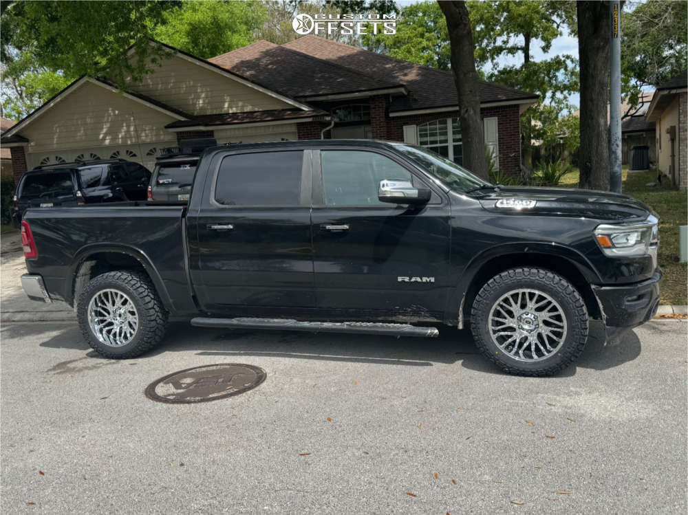 2020 Ram 1500 with 20x10 -25 Vision Brawl and 33/12.5R20 Kenda Klever R ...