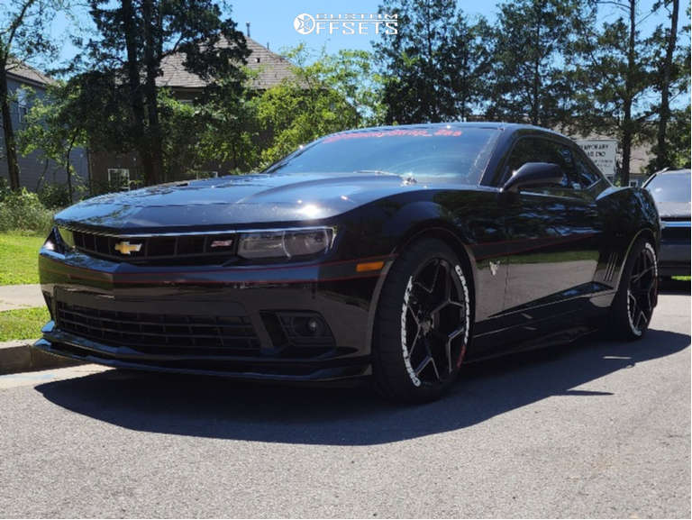 2015 Chevrolet Camaro with 20x10 23 MRR M228 and 275/40R20 Mickey ...
