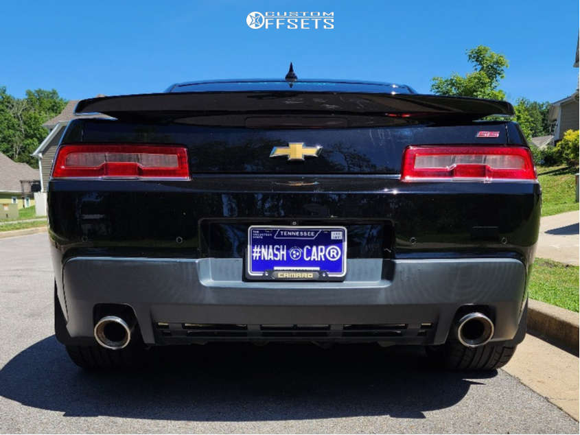 2015 Chevrolet Camaro with 20x10 23 MRR M228 and 275/40R20 Mickey ...