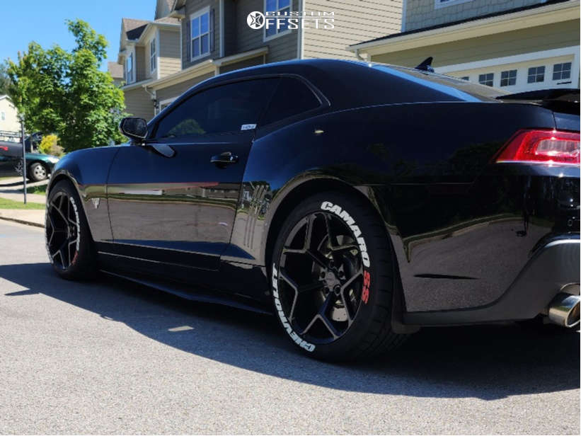 2015 Chevrolet Camaro with 20x10 23 MRR M228 and 275/40R20 Mickey ...