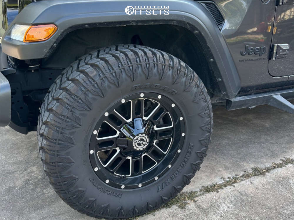 2023 Jeep Wrangler with 17x9 -12 Scorpion Sc18 and 33/12.5R17 Radar ...