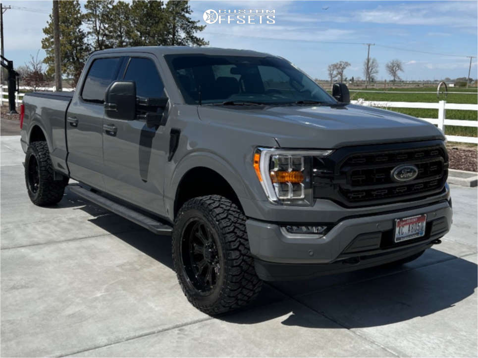 2021 Ford F-150 with 20x10 -19 TIS 560b and 33/12.5R20 Kenda Klever R/t ...