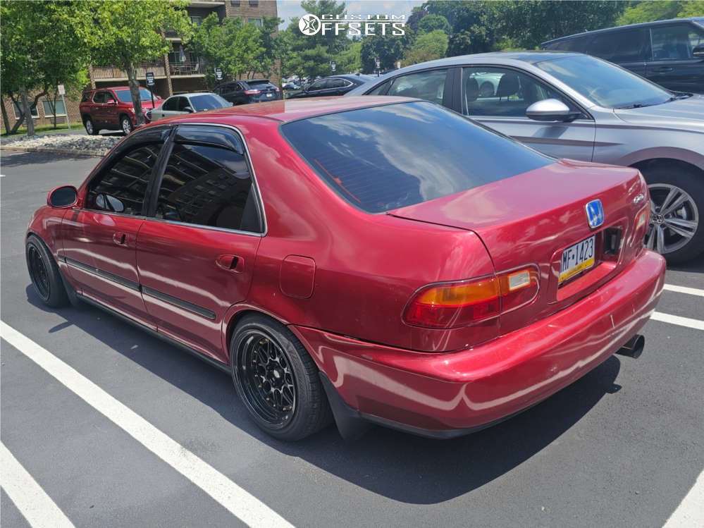 1995 Honda Civic with 15x8 0 Vors Vr7 and 195/45R15 Lexani Lxtr-203 and ...