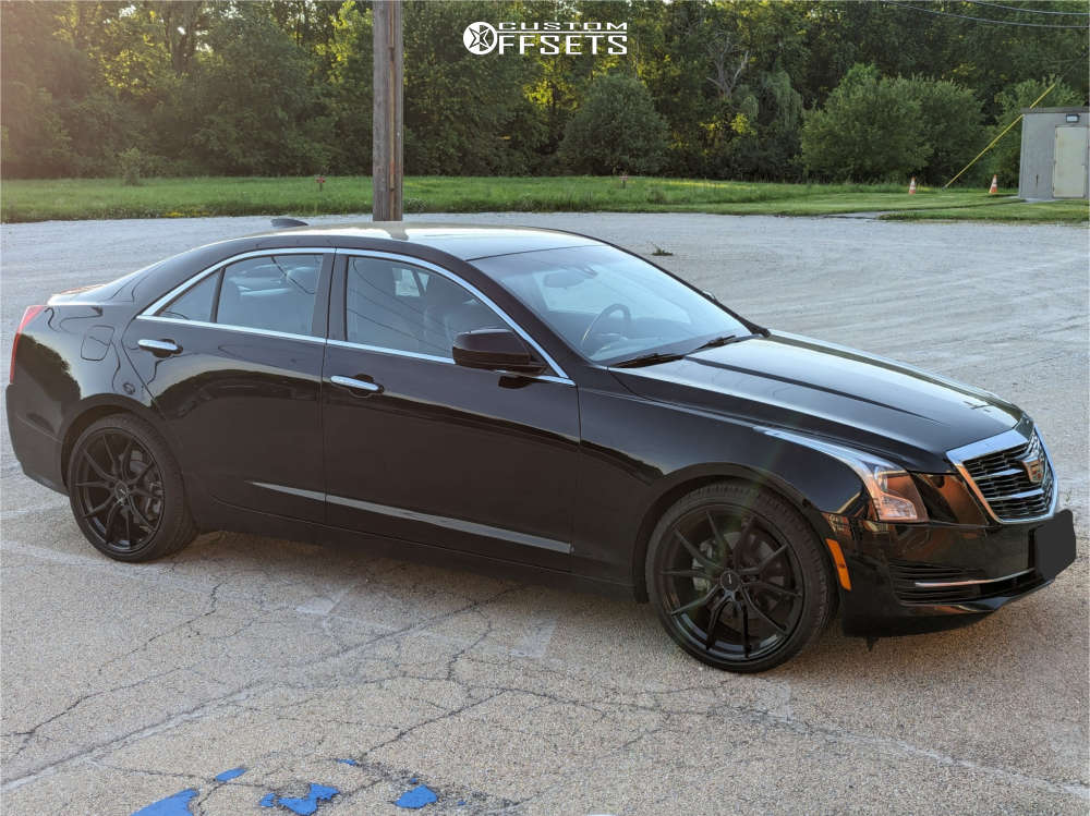 2015 Cadillac ATS with 19x8.5 40 Advanti Racing Hybris and 255/30R19 ...