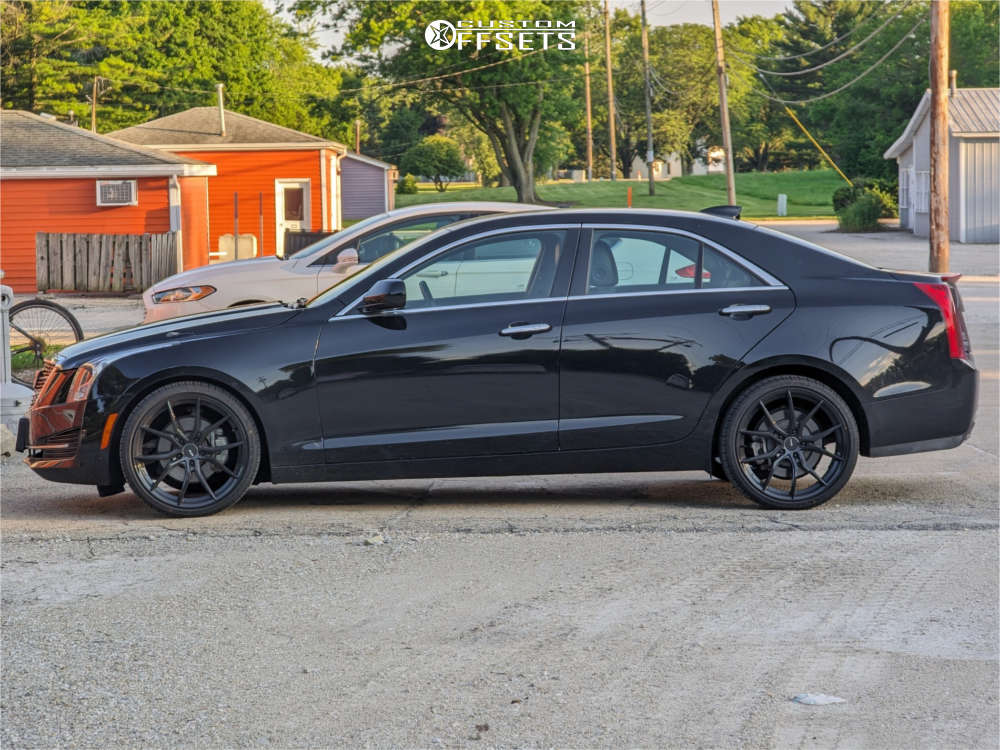 2015 Cadillac ATS with 19x8.5 40 Advanti Racing Hybris and 255/30R19 ...