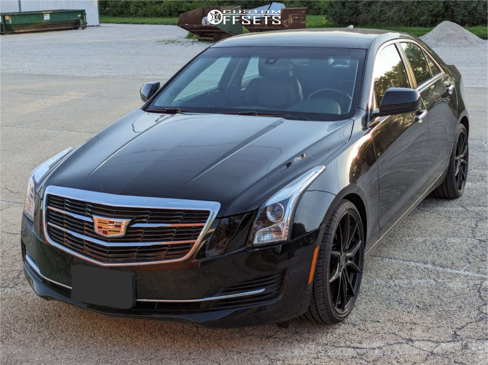 2015 Cadillac ATS with 19x8.5 40 Advanti Racing Hybris and 255/30R19 ...