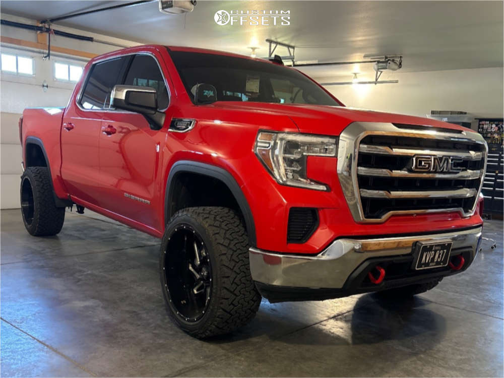 2020 GMC Sierra 1500 with 22x12 -57 Vision Spyder and 33/12.5R22 Venom ...